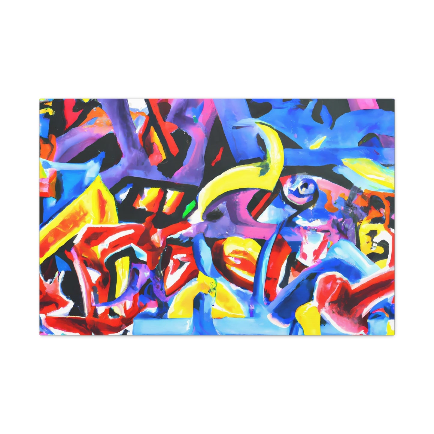Blue Haze, Graffiti Series | Horizontal Wall Art – Cultured Nest